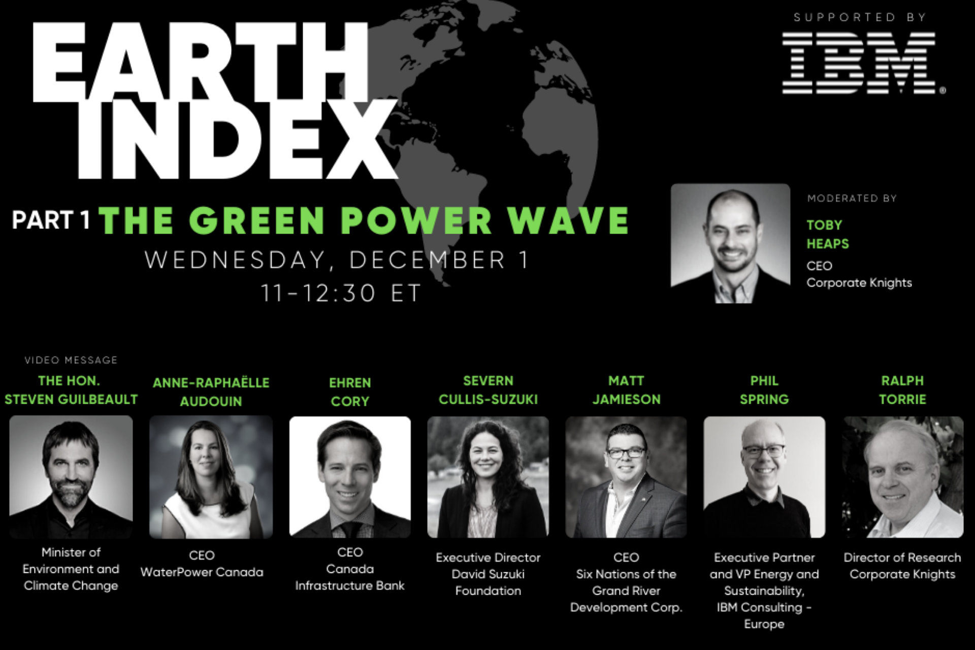 Corporate Knights EARTH INDEX 1/5: The Green Power Wave - Waterpower Canada